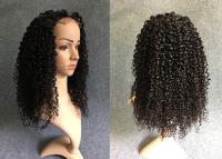 China Customized Length Lace Front Human Hair Wig Natural Black 8A Grade Virgin Remy Hair 18 Inch for sale