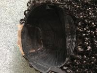 China 200% Density Lace Front Human Hair Wigs Machine Wefted Wig with Closure for sale