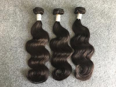 China Peruvian Virgin Hair Body Wave Bundles 100g Unprocessed Natural Black 10-30 Inch for sale