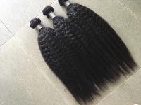 China Peruvian Virgin Human Hair Weft 100g Natural Black 10-30 Inch Unprocessed Double Machine Weft for sale