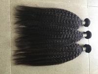 China Peruvian Virgin Human Hair Weft 100g Natural Black 10-30 Inch Unprocessed Double Machine Weft for sale