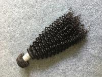China Peruvian Virgin Kinky Curly Hair Weave 100g Natural Black 10-30 inch Soft Smooth with Closure for sale