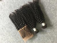 China 100% Peruvian Virgin Human Hair Weave Kinky Curly 13x4 Lace Frontal 10-30 inch for sale