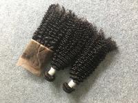 China 13x4 Lace Frontal 8A Virgin Hair Kinky Curly Peruvian Human Hair Weave 10-30 Inch for sale