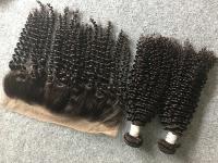 China 13x4 Ear to Ear 8A Peruvian Virgin Kinky Curly Lace Frontal Natural Black 10-30 inch for sale