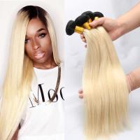 China 1b 613 Russian Ombre Human Hair Extensions No Shedding Double Weft 100g for sale