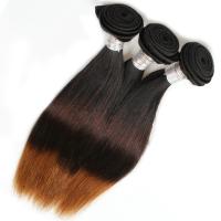 China 9A Virgin Brazilian Straight Ombre Human Hair Extensions 12-30 Inch 100g per Bundle for sale