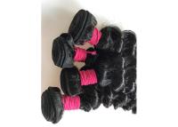 China Peruvian Human Hair Deep Curly Body Wave Bundles 10 to 30 Inch No Tangle Natural Black for sale