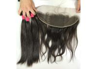 China 100% Brazilian Virgin Hair Extensions 18 Inch Silky Straight Lace Frontal Human Hair No Tangle Shedding for sale