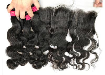 China Natural Peruvian Virgin Human Hair Body Wave Weave Bundles 100g 18 Inch for sale