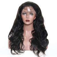 China 150 Density Human Hair Lace Front Wig Natural Color Indian Hair 10A Grade 8-40 Inch for sale