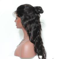 China 150 Density Human Hair Lace Front Wig Natural Color Indian Hair 10A Grade 8-40 Inch for sale
