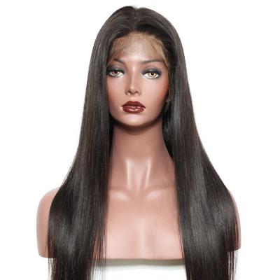 China 10A Grade Straight Lace Front Human Hair Wigs 100% Indian Remy Full Cuticle Thick Bottom 8-40 Inches for sale