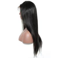 China 10A Grade Straight Lace Front Human Hair Wigs 100% Indian Remy Full Cuticle Thick Bottom 8-40 Inches for sale