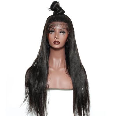 China Natural Color 180 Density Lace Front Human Hair Wigs for African American Women 10A Virgin Hair for sale