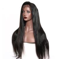 China Natural Color 180 Density Lace Front Human Hair Wigs for African American Women 10A Virgin Hair for sale