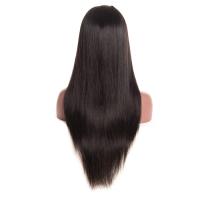 China Natural Color 180 Density Lace Front Human Hair Wigs for African American Women 10A Virgin Hair for sale