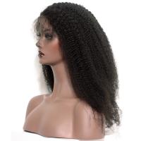 China Indian Kinky Curly Human Hair Lace Front Wig for Black Women 10A Grade 8-40 Inch No Shedding for sale