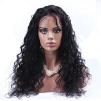 China 130% Density Water Wave Lace Front Human Hair Wig Natural Color 10A Grade 8-40 Inch for sale