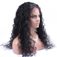China 130% Density Water Wave Lace Front Human Hair Wig Natural Color 10A Grade 8-40 Inch for sale