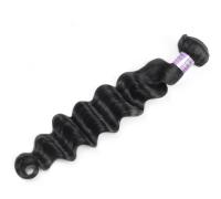 China Peruvian Human Virgin Hair Loose Deep Wave 1B Natural Color 10A Grade 8-40 Inch for sale