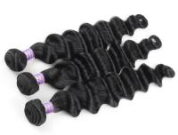 China Peruvian Human Virgin Hair Loose Deep Wave 1B Natural Color 10A Grade 8-40 Inch for sale
