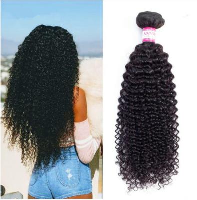 China Afro Curly 100% Brazilian Virgin Human Hair Weft Extensions 8-40 Inch Natural Color for sale