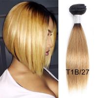 China 100% Virgin Peruvian Human Hair Weave 1B/27 Straight 10A Grade 8-40 Inch Extensions for sale