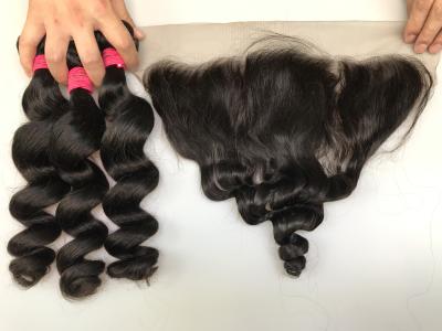 China 18 Inch Peruvian Human Hair Loose Wave Extensions 100g CE BV SGS Certified for sale
