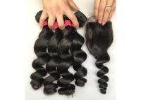 China 100% Virgin Brazilian Human Hair Loose Wave Weft 8-30 Inch Natural Color for sale
