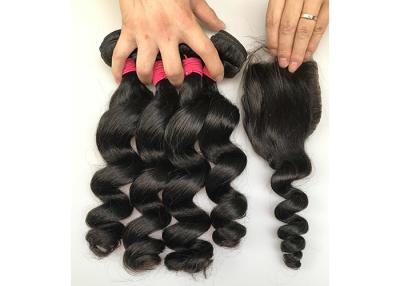China 100% Virgin Brazilian Human Hair Loose Wave Weft 8-30 Inch Natural Color for sale