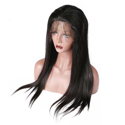 China Brazilian Straight Lace Front Human Hair Wig 10A Grade 8-40 Inch Bleached Knots Baby Hair for sale
