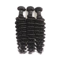 China Deep Wave 1B 100% Brazilian Virgin Human Hair Bundles 8-40 Inch for Black Women for sale