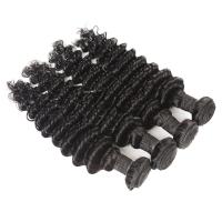 China Deep Wave 1B 100% Brazilian Virgin Human Hair Bundles 8-40 Inch for Black Women for sale