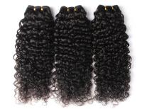 China Double Weft Peruvian Human Hair Weave 10-30 Inch Natural Curly Virgin Remy Hair for sale