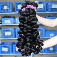 China Loose Wave Virgin Indian Human Hair Long Weave 1B Grade 8-40 Inch No Chemical for sale