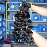 China Loose Wave Virgin Indian Human Hair Long Weave 1B Grade 8-40 Inch No Chemical for sale