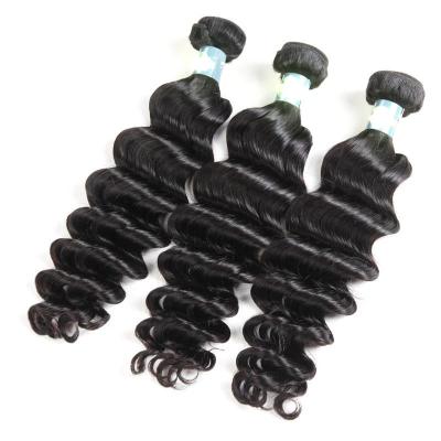 China Unprocessed Full Cuticle Peruvian Human Hair Weave Natural Color 1B for sale