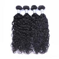 China Unprocessed Full Cuticle Peruvian Human Hair Weave Natural Color 1B for sale