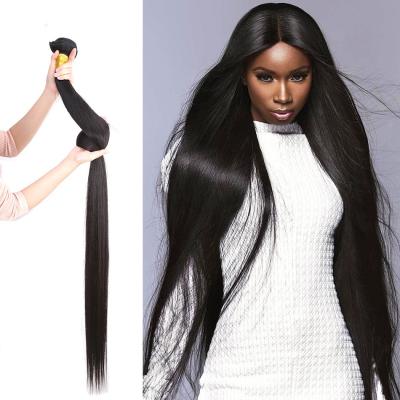 China 100% Virgin Human Hair Straight Weave 40 Inch Unprocessed Full Cuticle 10A Grade for sale