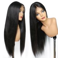 China 150% Density Brazilian Full Lace Human Hair Wig with Baby Hair for Black Women 10A Grade for sale