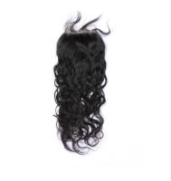 China Natural Wave Closure Free Part Peruvian Human Hair Extensions No Shedding No Tangle for sale