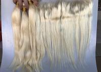 China Tight Neat Peruvian Human Hair Weave Virgin Remy Extensions 613 Blonde 10-30 Inch for sale