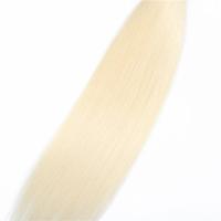 China 10-30 Inch Double Weft Peruvian Virgin Hair Straight Weave Color 613 Blonde 100g for sale