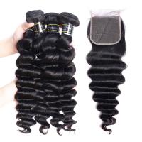 China Loose Deep Wave Virgin Brazilian Human Hair Bundles 8-40 Inch No Tangle for sale