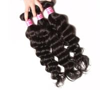 China Natural Wave Virgin Peruvian 100% Human Hair Unprocessed Bundles Frontal for sale