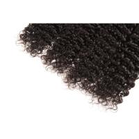 China Jerry Curly 100% Indian Virgin Human Hair Extensions 13x6 Lace Frontal 8-40 Inch for sale