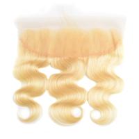 China 30 Inch 3 Bundles Peruvian Human Hair Weave 613 Blonde Body Wave 100g Each for sale