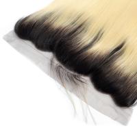 China 100 Virgin Brazilian Straight Hair Bundles 13x4 Lace Frontal 8-40 Inch 10A Grade for sale