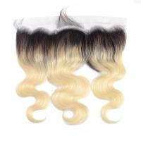 China European Virgin Human Hair 13x6 Lace Frontal Wig 1B/613 Color 10A Grade 8-40 Inch for sale